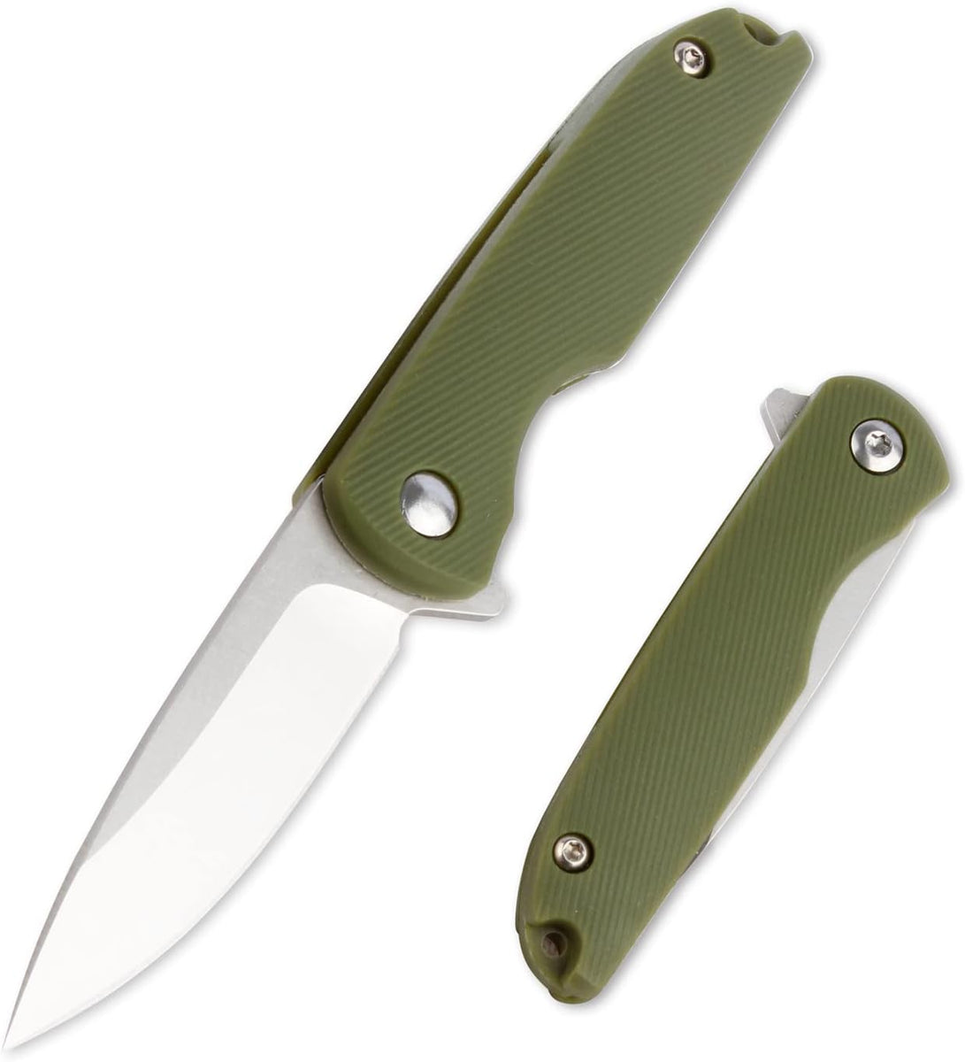 T28 Mini Flipper Folding Pocket Knife, 2.1 Inch Blades, Contoured ABS ...